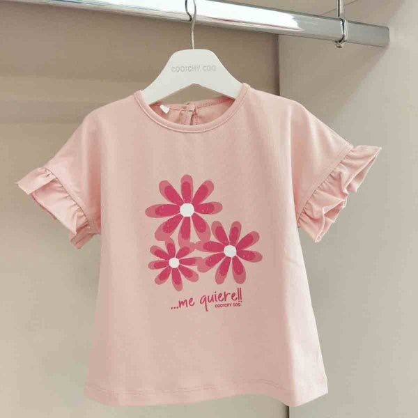 Remera rosa con flores – cootchycoo.com